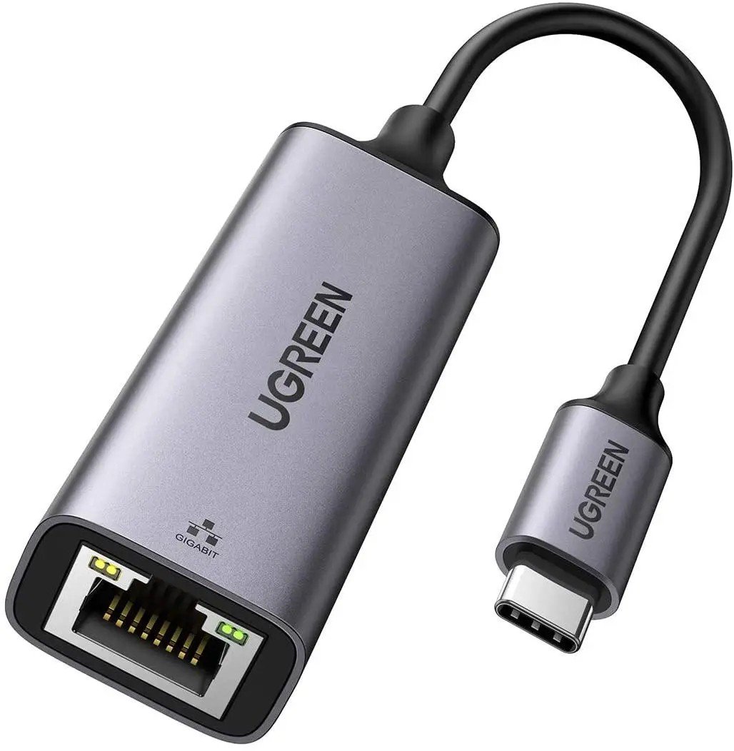 Сетевая карта Ugreen CM199 USB Type-C to RJ-45 Ethernet (50737) Grey ...