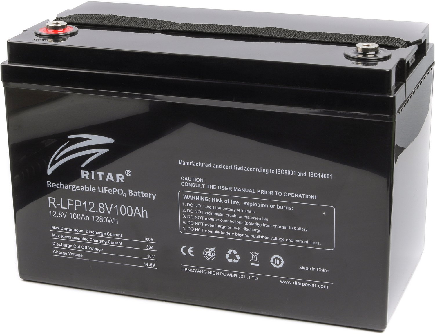 Аккумуляторная батарея Ritar R-LFP 12.8V 100Ah (R-LFP12.8V100Ah) купить ...