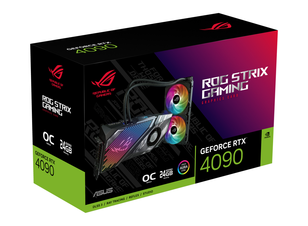 Відеокарта Asus ROG Strix GeForce RTX 4090 LC OC 24576MB (ROG-STRIX-LC ...