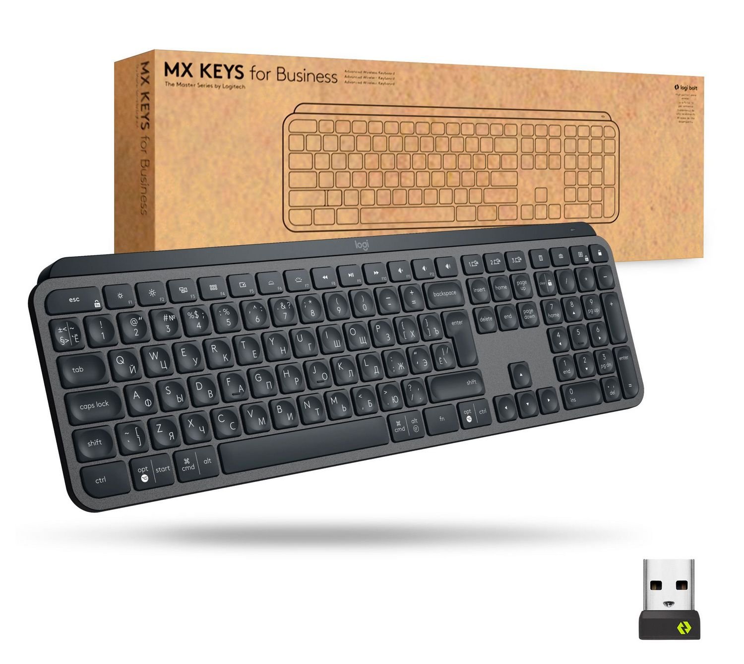 Купити Клавіатура Logitech MX Keys Advanced For Business Wireless Illuminated (920-010251 ...