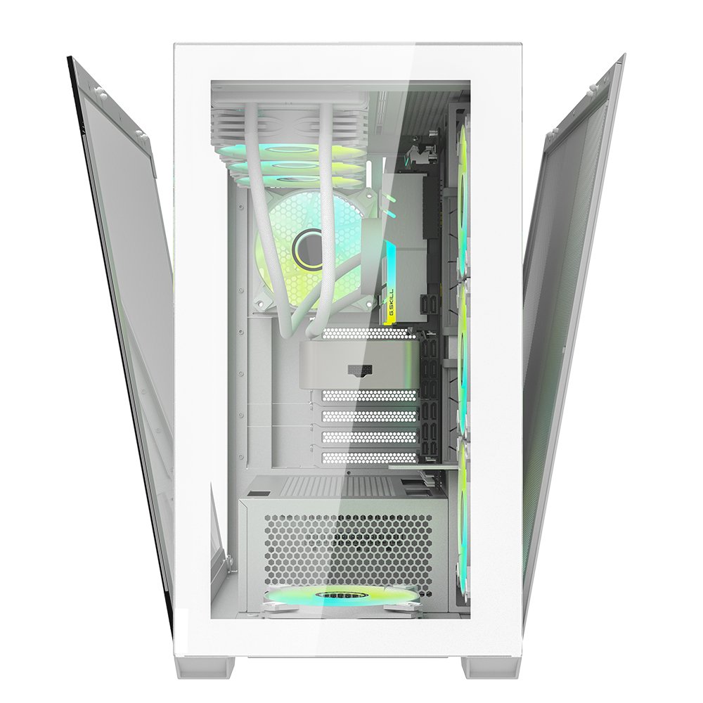 Корпус DarkFlash DLX4000 Glass без БЖ White з перевіркою сумісності ...