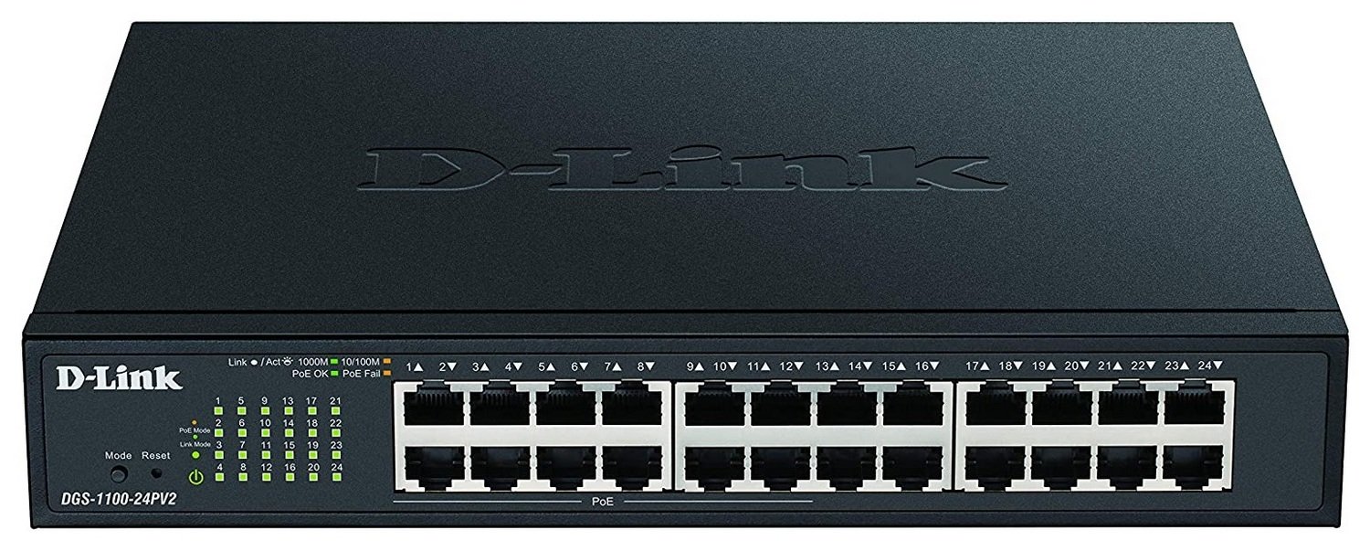 Купити Мережевий комутатор D-Link DGS-1100-24PV2/E - ціна в Києві ...