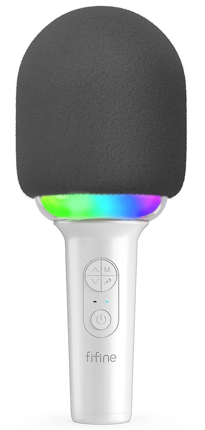Купити Мікрофон для караоке Fifine E2 RGB (E2W RGB) White - ціна в ...