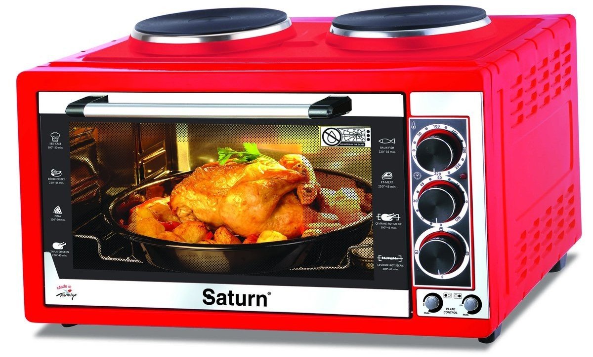 Купити Електропечі Saturn ST-EC10711 Red - ціна в Києві, Львові, Вінниці, Хмельницькому ...