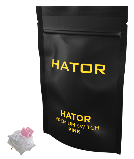 Комплект хот-свап переключателей HATOR Premium Pink 10pcs (HTS-105 ...