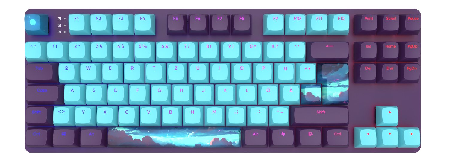 Клавіатура Dark Project One 87 Night Sky ABS RGB Mech G3ms Sapphire ...