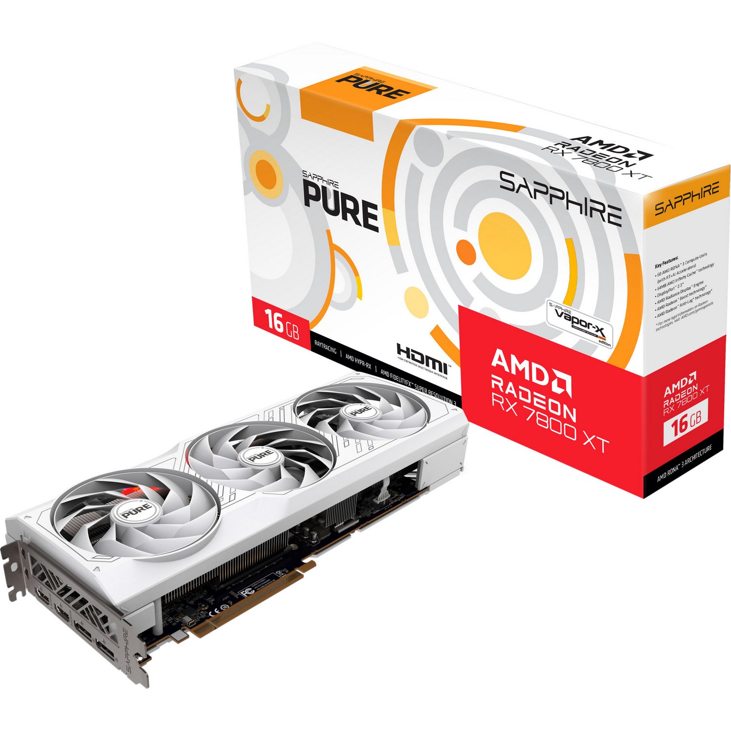  Sapphire Radeon RX 7800 XT Pure 16384MB 11330 03 20G