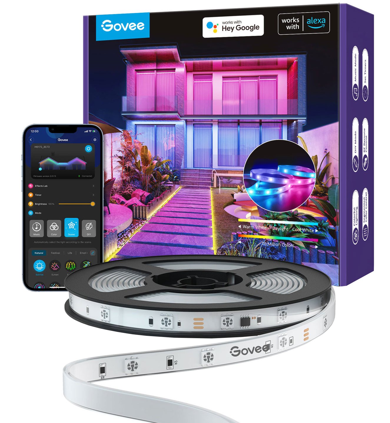 Купити Розумна світлодіодна стрічка Govee H6172 Phantasy Outdoor LED ...