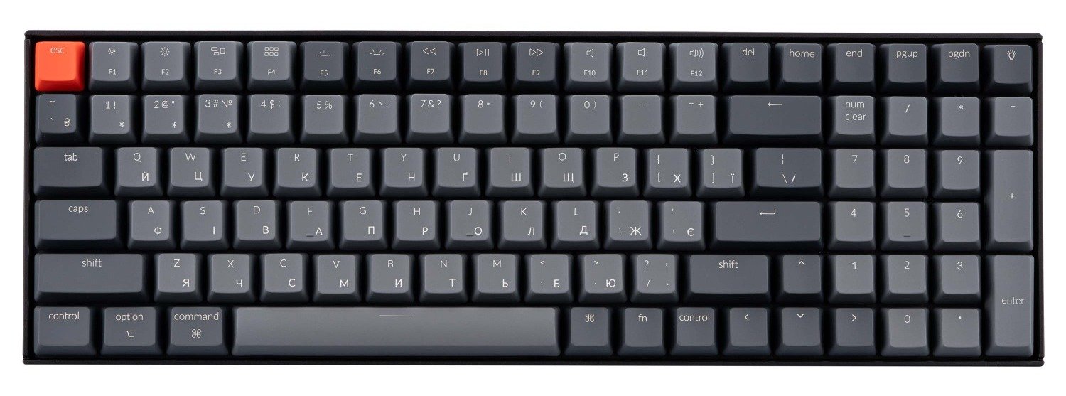 Клавіатура Keychron K4 100 Key White Led Gateron G PRO Red (K4A1 ...
