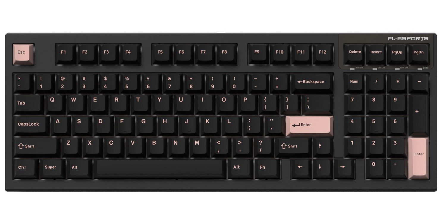 Клавіатура FL ESPORTS FL980 V2 Wireless South LED Kailh MX Cool Mint ...