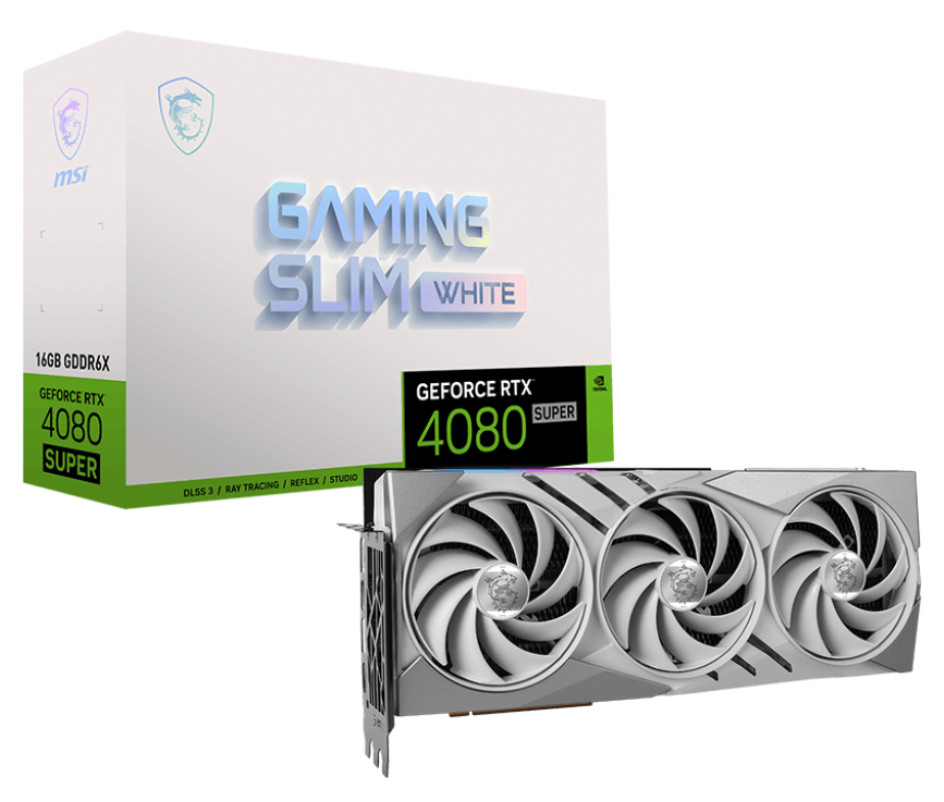 Купить Видеокарта MSI GeForce RTX 4080 SUPER GAMING SLIM WHITE 16384MB ...