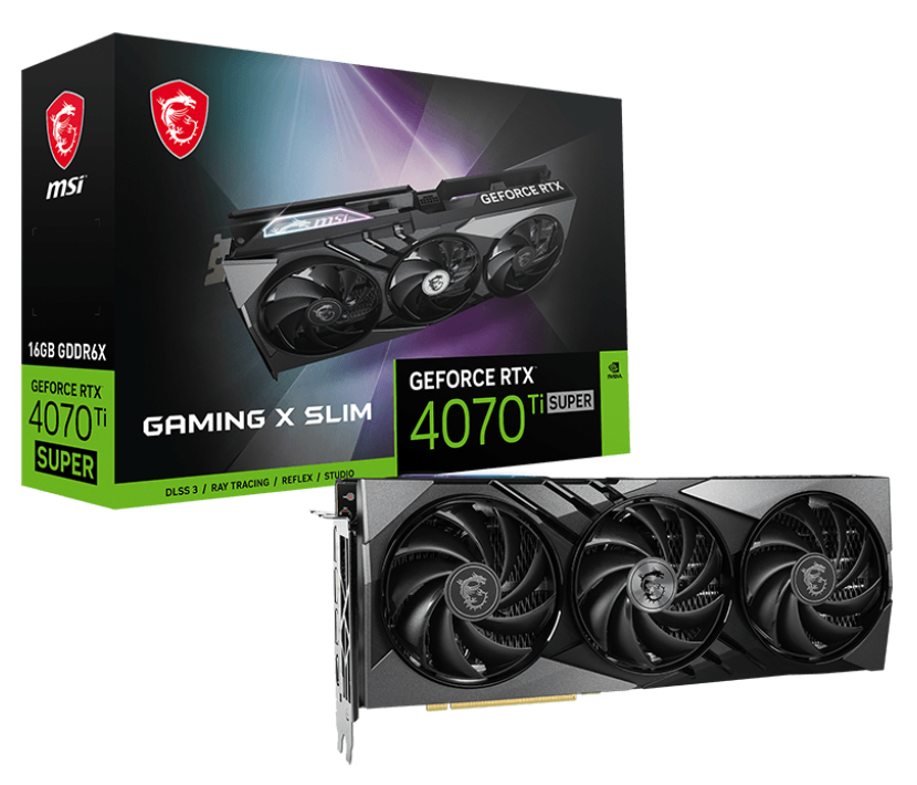 Продать Видеокарта MSI GeForce RTX 4070 Ti SUPER GAMING X SLIM 16384MB ...
