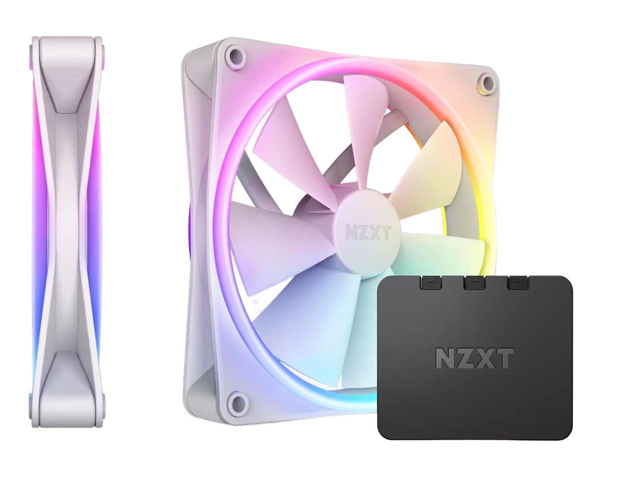 Кулер для корпуса NZXT F140 RGB Duo Twin Pack (RF-D14DF-W1) White ...