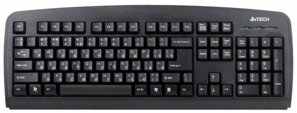 Купити Клавіатура A4Tech KB-720 PS/2 Black - ціна в Києві, Львові, Вінниці, Хмельницькому ...