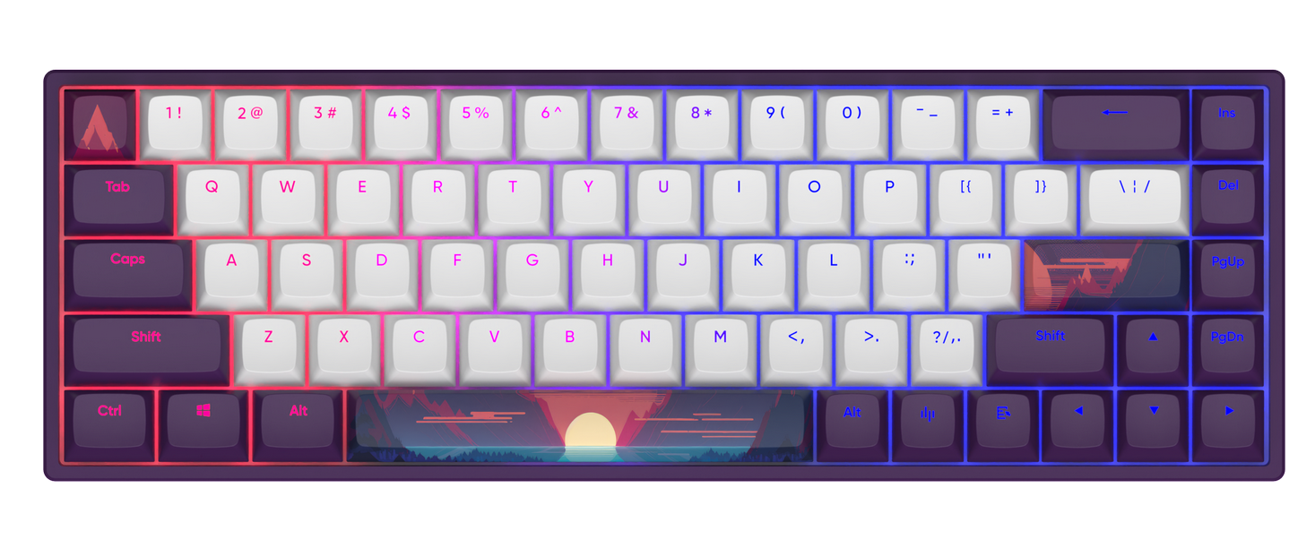 Купити Клавіатура Dark Project 68 Sunrise PBT RGB Mech G3MS Sapphire ...