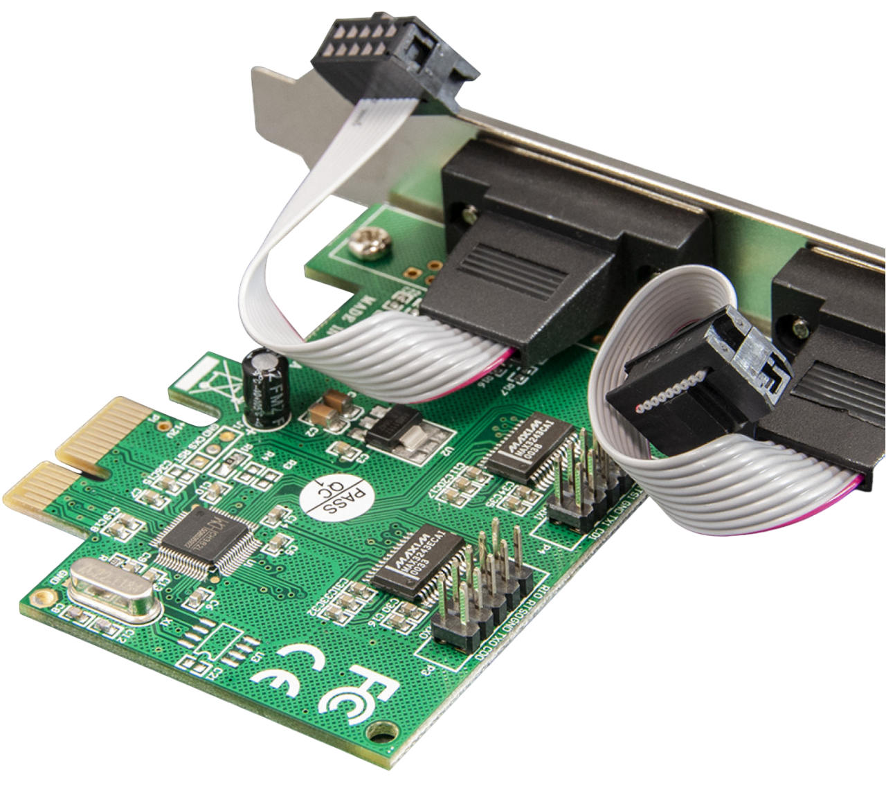 Купить Плата расширения Frime PCI-E x 1 to 2 x RS232 (ECF ...