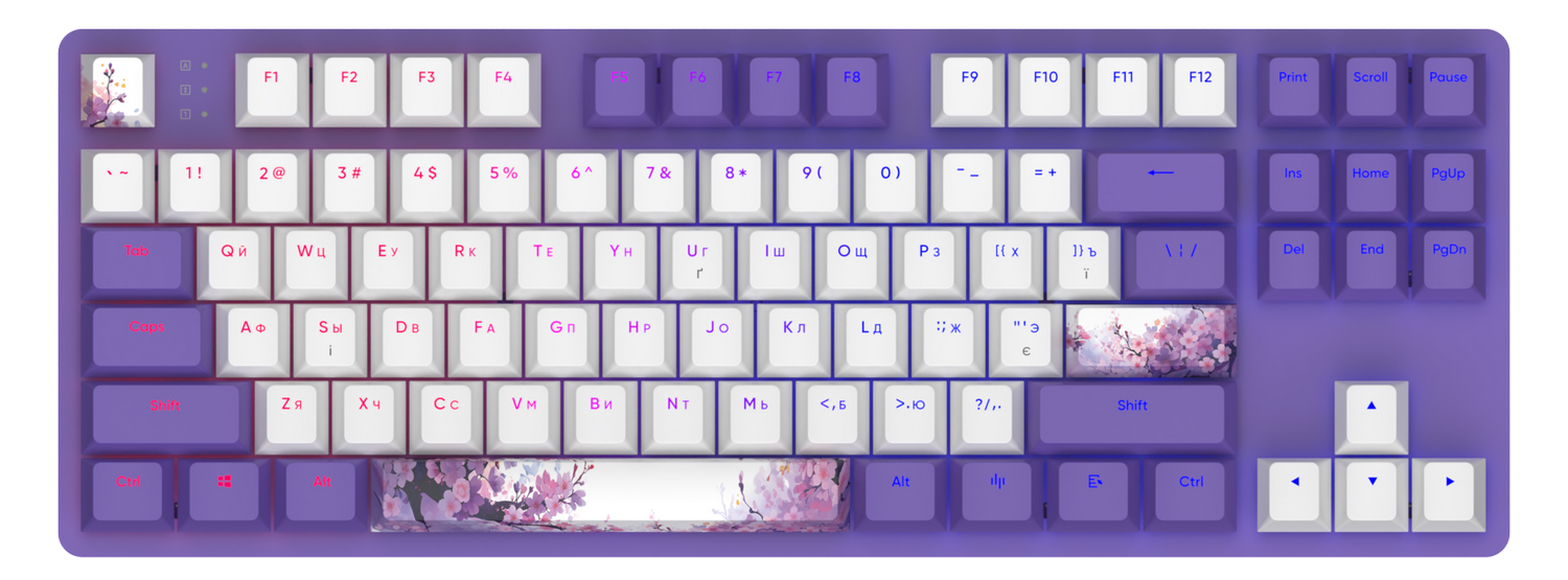 Клавиатура Dark Project One 87 Violet Horizons ABS RGB Mech G3MS ...