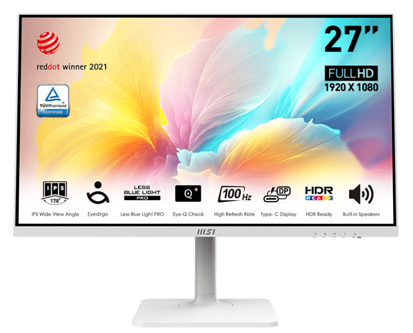 Купити Монітор MSI 27" Modern MD2712P White - ціна в Києві, Львові ...