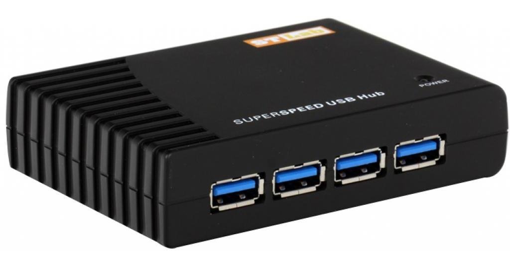 Купить USB-хаб STLab USB 3.0 4-ports с БП (U-540) Black - цена в ...