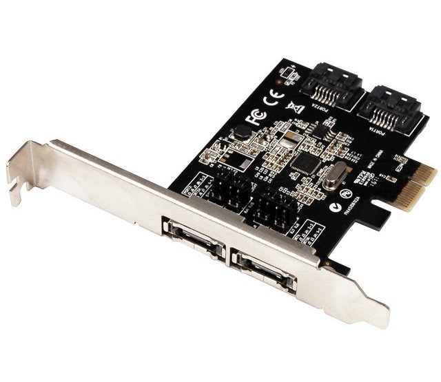 Купить Контроллер STlab PCI-E to eSATA 2 channel (A-480) - цена в ...
