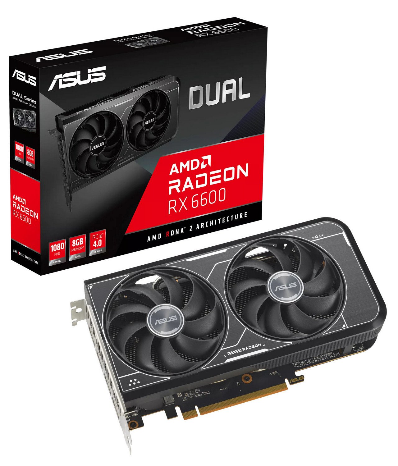 Купить Видеокарта Asus Dual Radeon RX 6600 V3 8192MB (DUAL-RX6600-8G-V3 ...