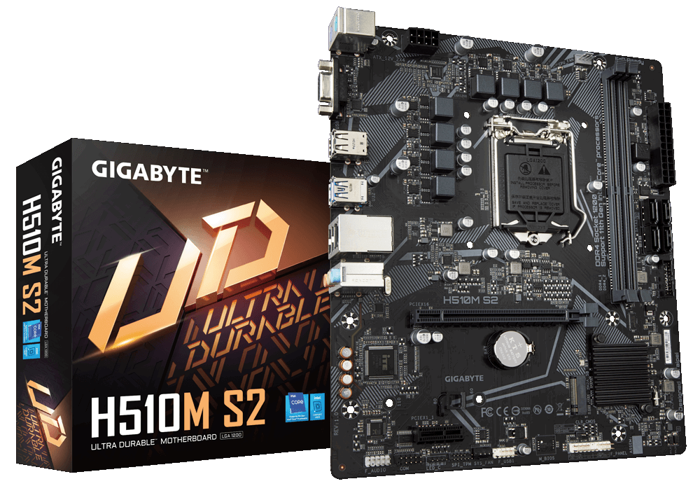 Продать Материнская плата Gigabyte H510M S2 (s1200, Intel H510 ...