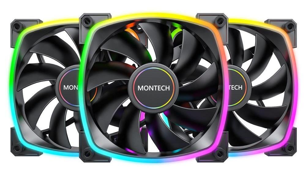 Набір кулерів Montech AX120 PWM 3 in 1 Black купити в Україні: Київ ...