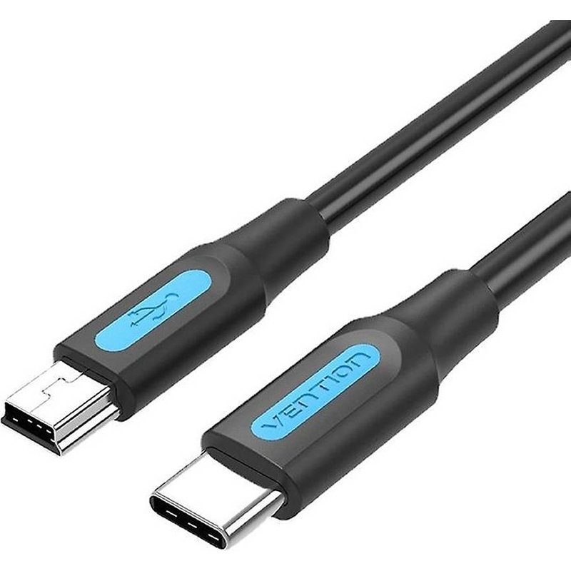 Кабель Vention USB Type-C to Mini-USB 1.5m (COWBG) Black купить в ...