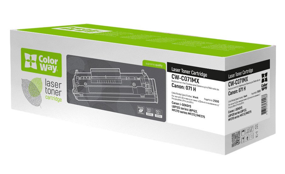 Купити Картридж ColorWay Canon 071H (CW-C071MX) Black - ціна в Києві ...