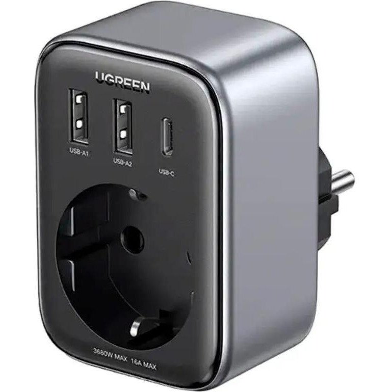 Купить Сетевое зарядное устройство Ugreen CD314 GaN Outlet Extender 2 x ...