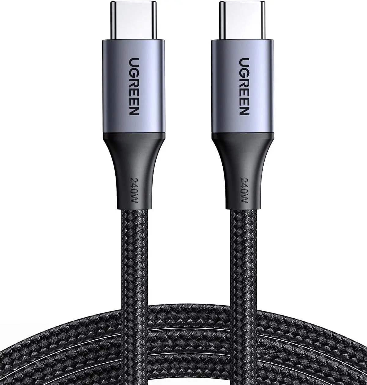 Кабель Ugreen US535 USB Type-C to USB Type-C 240W 2m (90440) Black ...
