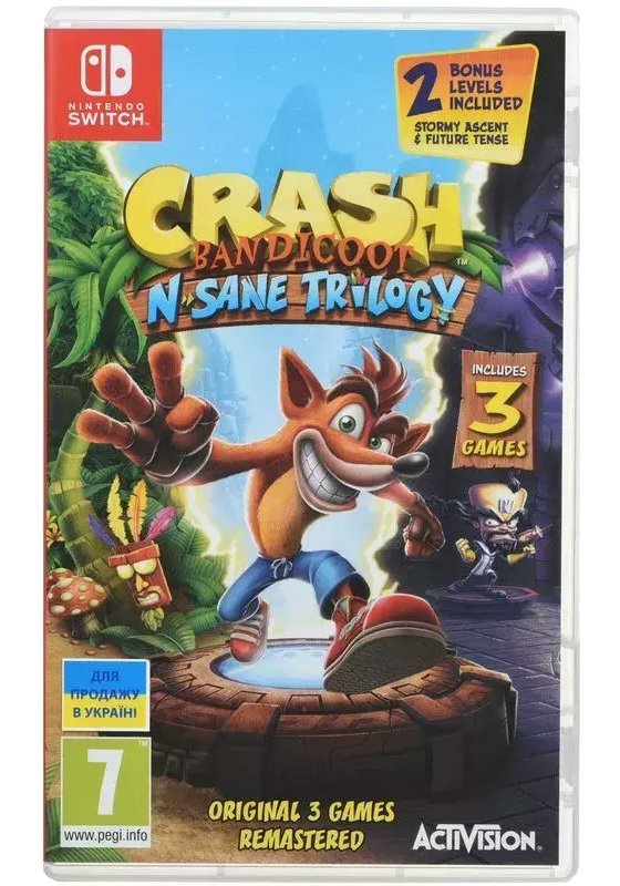 Купить Игра Crash Bandicoot N'sane Trilogy (Nintendo Switch) (1067544 ...