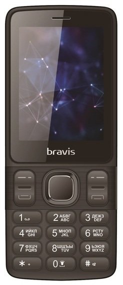 Купити Мобільний телефон Bravis C240 Middle Black - ціна в Києві, Львові, Вінниці, Хмельницькому ...