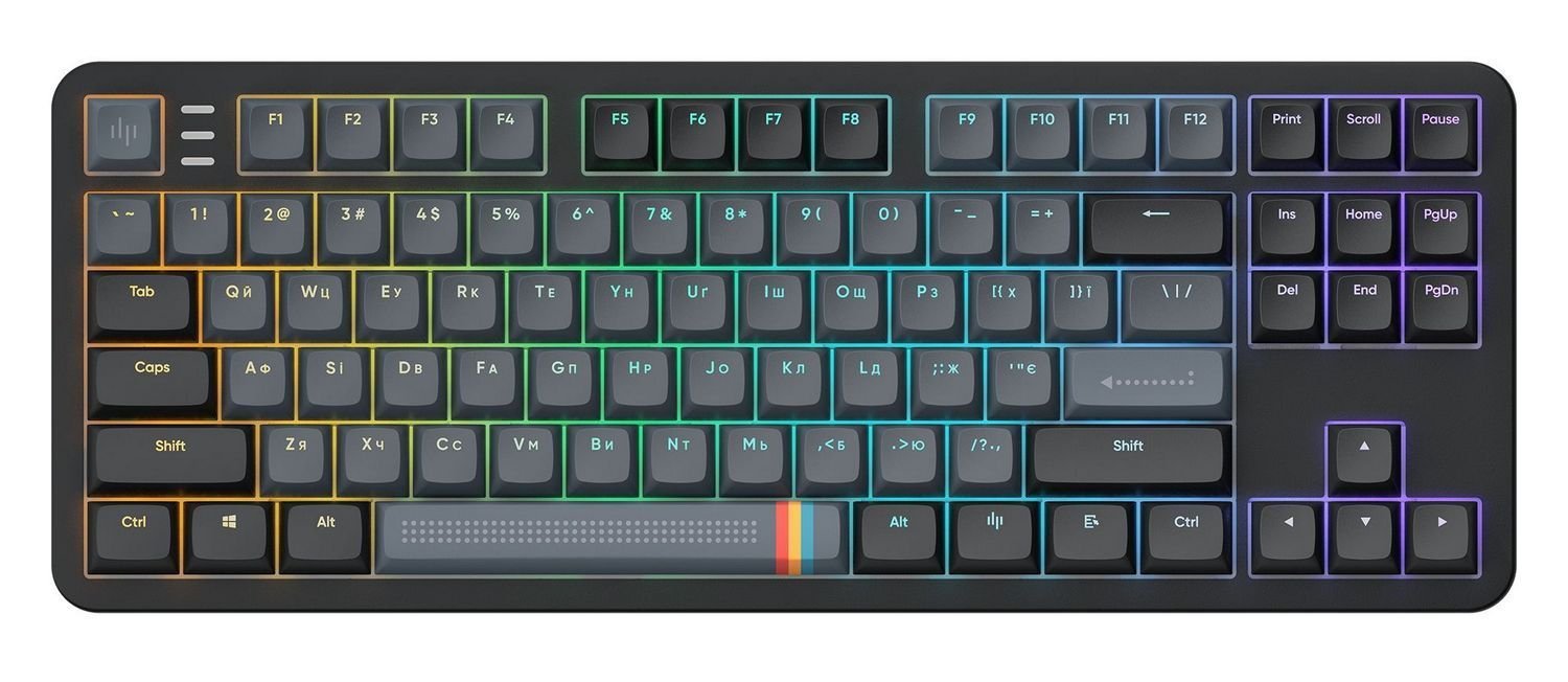 Клавіатура Dark Project ALU87 Midnight ABS RGB Mech G3MS Zircon (DPKB_MIDNIGHT_87_ANSI_UA) Black ...