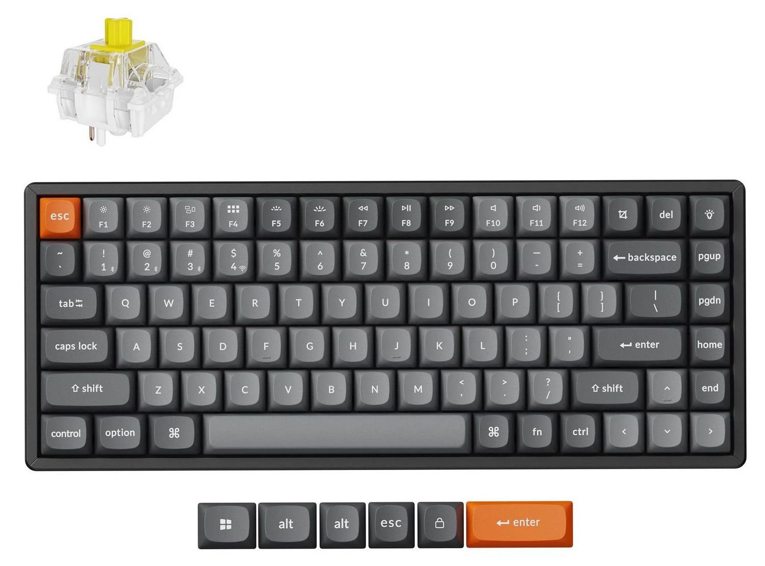 Клавіатура Keychron K2 Max 84 Key RGB Keychron Super Banana (K2M-C4-UA) Black купити в Україні ...