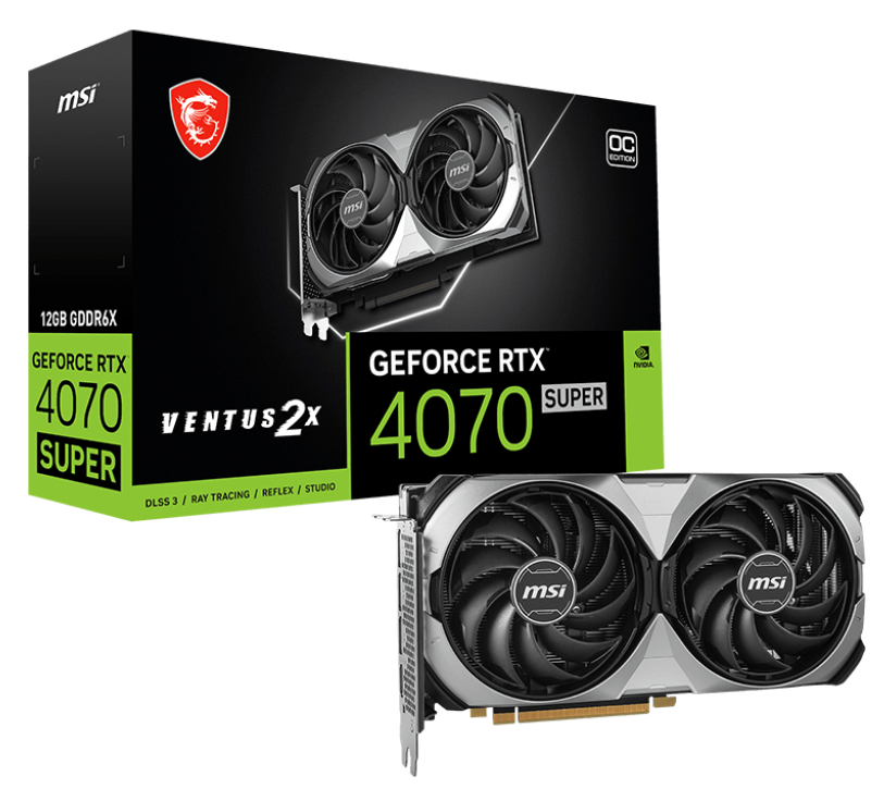 Купить Уценка видеокарта MSI GeForce RTX 4070 SUPER VENTUS 2X OC ...