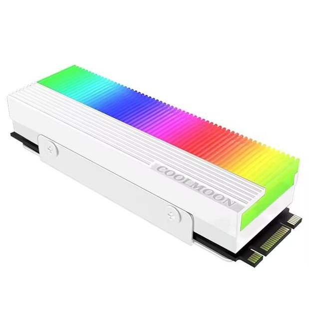 Купити Радіатор Coolmoon M2A ARGB M.2 SSD Radiator White - ціна в Києві ...