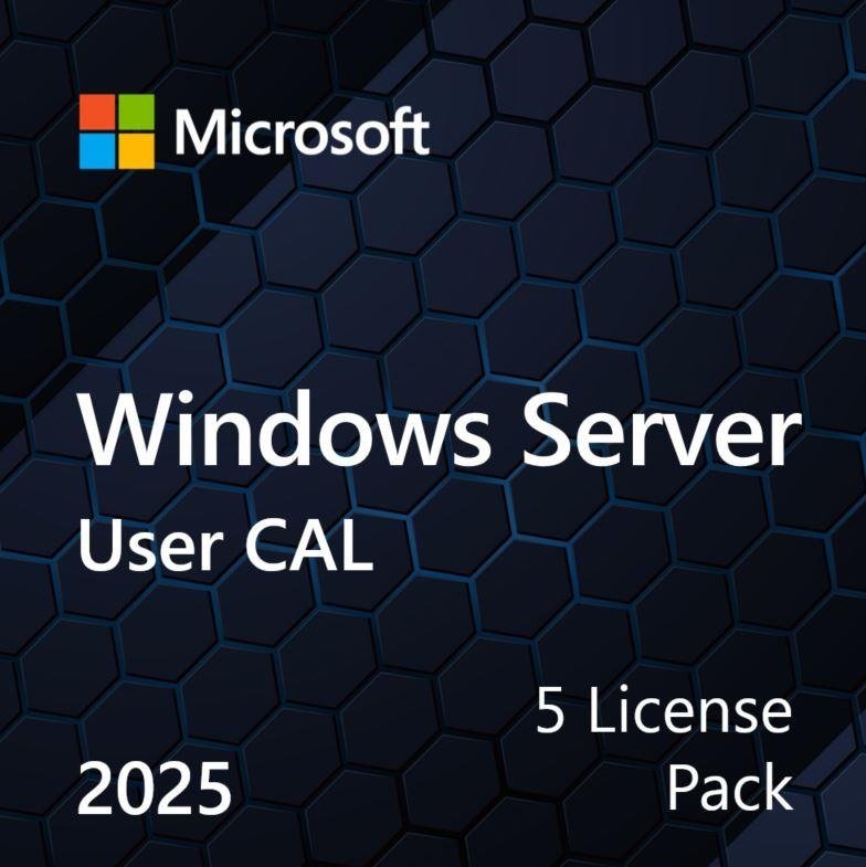 ПО для сервера Microsoft Windows Server 2025 CAL 5 User English ОЕМ без ...
