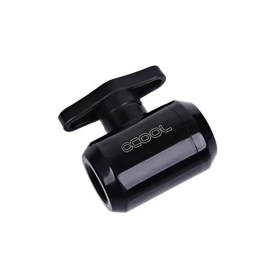 Фитинг Alphacool Eiszapfen 2-way ball valve G1/4 (17142) Deep Black ...