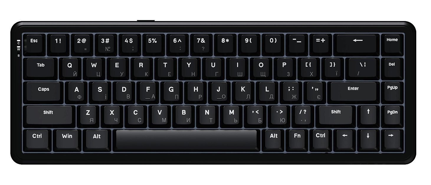 Клавиатура Ajazz AK680 MAX RGB Magnetic Switches (AK680-WM-B-A) Black ...