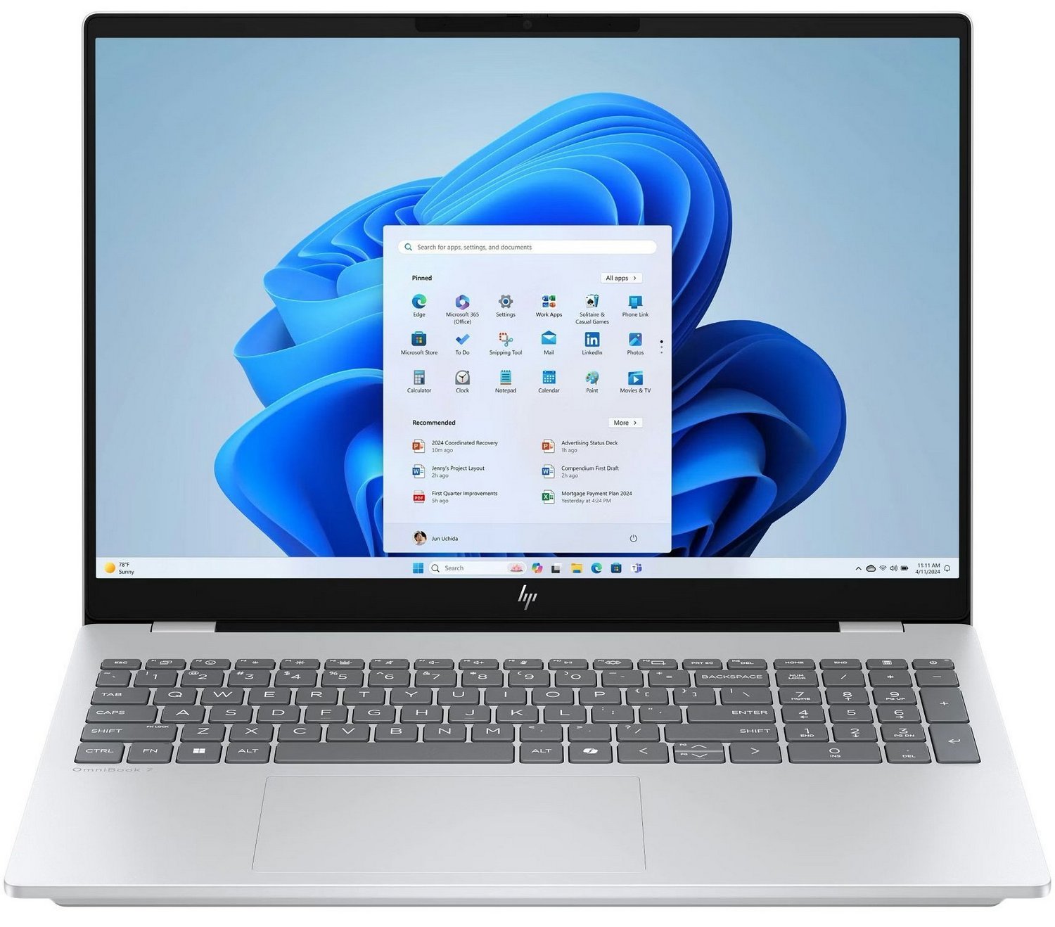 Ноутбук HP OmniBook 7 AI 16-ay0003ua (BV6B3EA) Glacier Silver купить в Украине: Киев, Днепр ...