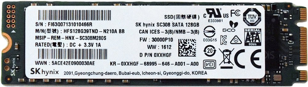 Купить ssd drive Hynix SC308 MLC 128GB M.2 (2280 SATA) (HFS128G39TND ...