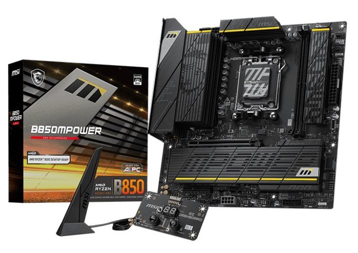 Материнська плата MSI B850MPOWER (sAM5, AMD B850) купити в Україні: Київ, Львів, Хмельницький ...