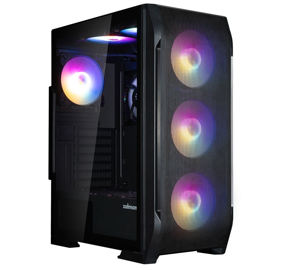 Корпус Zalman N7 Plus V2 Tempered Glass без БЖ Black купити в Україні ...