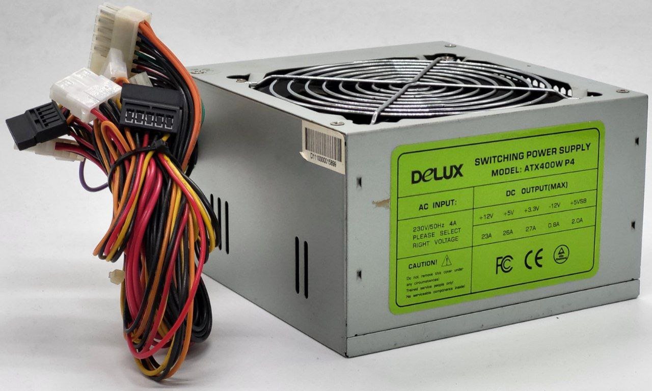 Блок живлення Delux 400W (ATX-400W P4) (Відновлено продавцем, 820649 ...