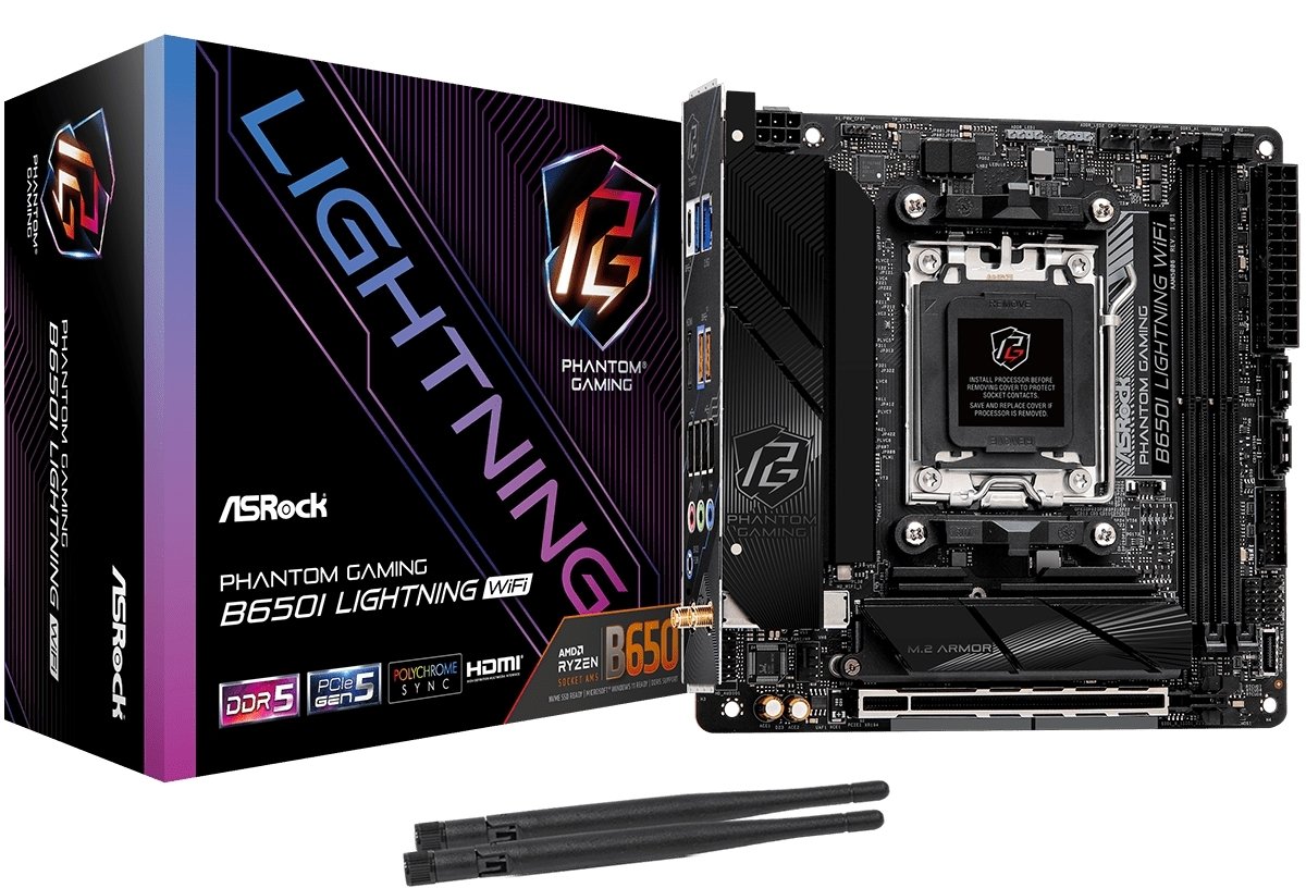 Материнська плата AsRock B650I Lightning WiFi (sAM5, AMD B650) купити в ...
