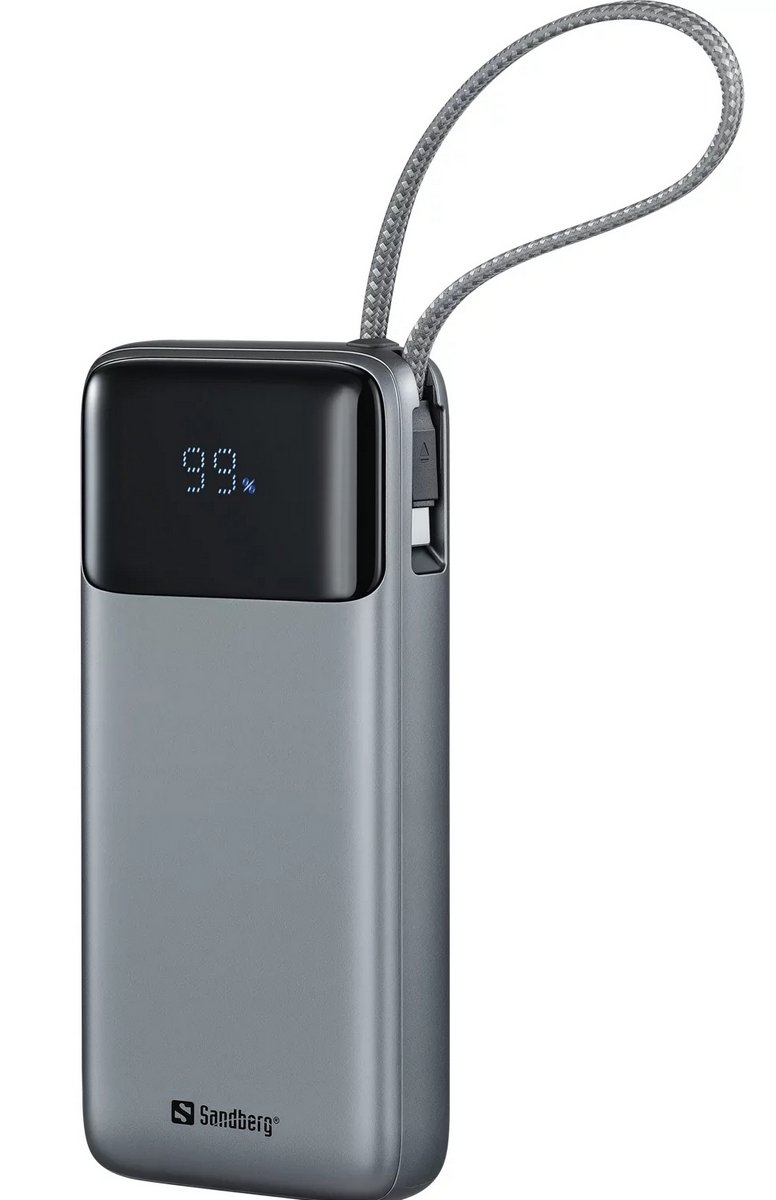 Powerbank Sandberg 20000mAh 67W with Built-In USB Type-C Cable (421-29 ...