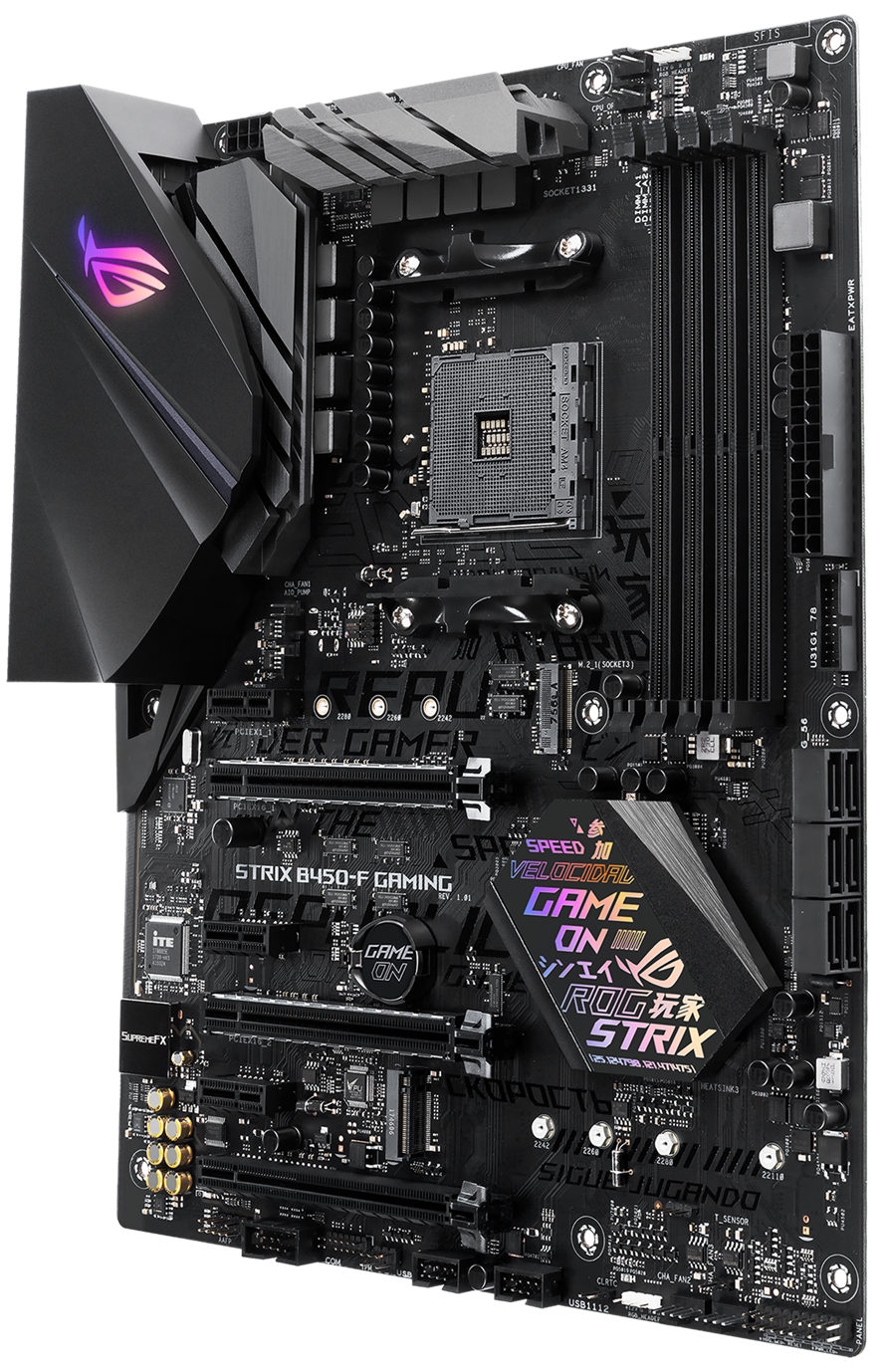 Материнская плата Asus ROG STRIX B450-F GAMING (sAM4, AMD B450) купить ...