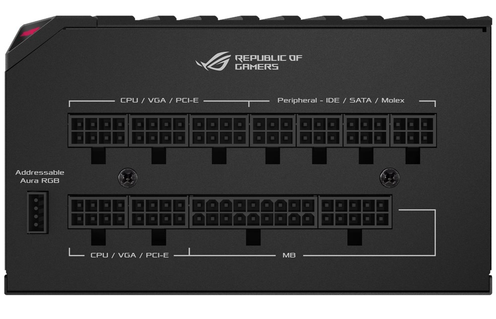 Блок питания Asus ROG Thor 850W Platinum Aura OLED (ROG-THOR-850P ...